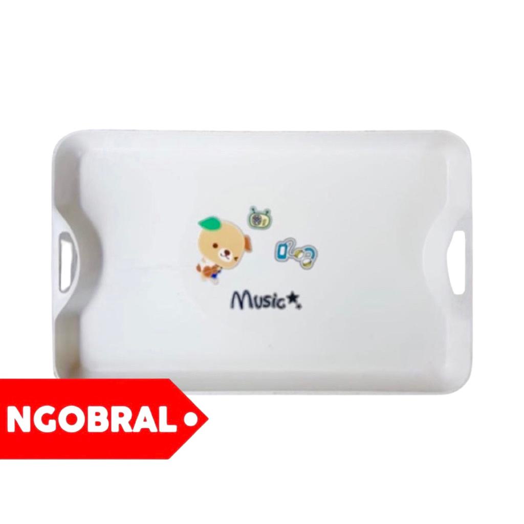 Jual Nampan Serbaguna/ Nampan kotak/Tray plastik putih besar cantik ...