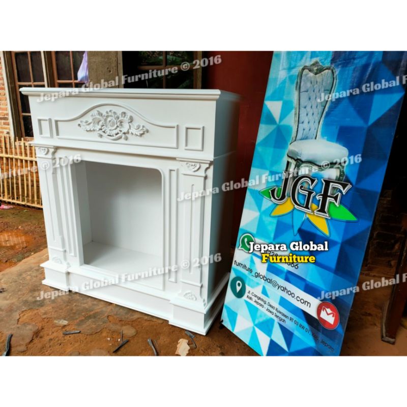 Jual REAL PICT !! Meja console Perapian Ukir Duco pilar ( meja perapian ...