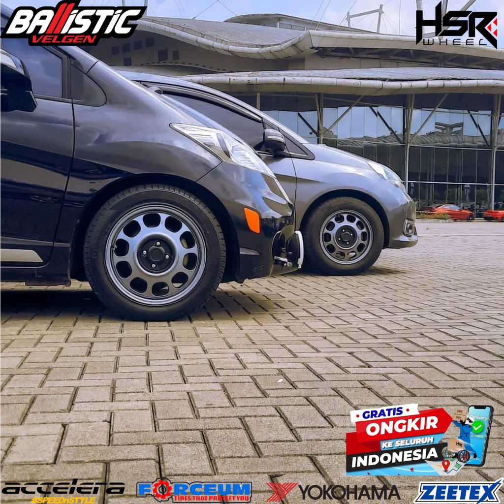 Jual VELG HSR RING 16 HSR KLG LUBANG 4X100 GLOSSY GREY COCOK DI MOBILIO,FREED,BRIO,AGYA,AYLA ...