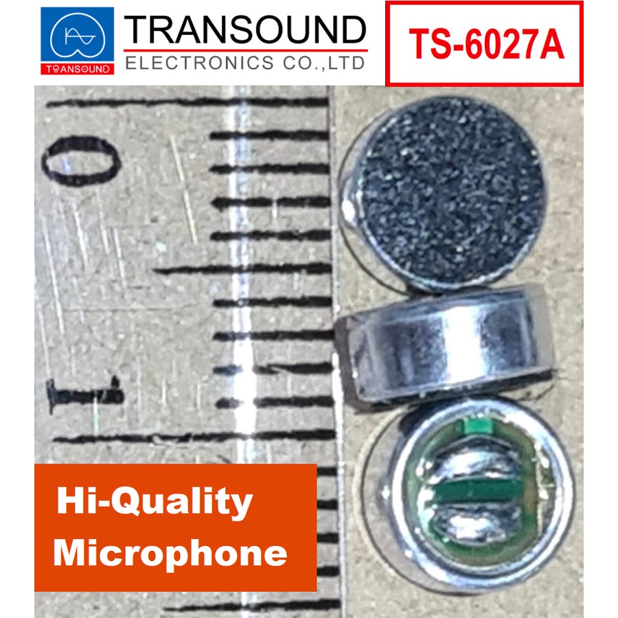 Jual Mic Hi-Quality Transound TS6027A 60x27mm Electret Condenser ...