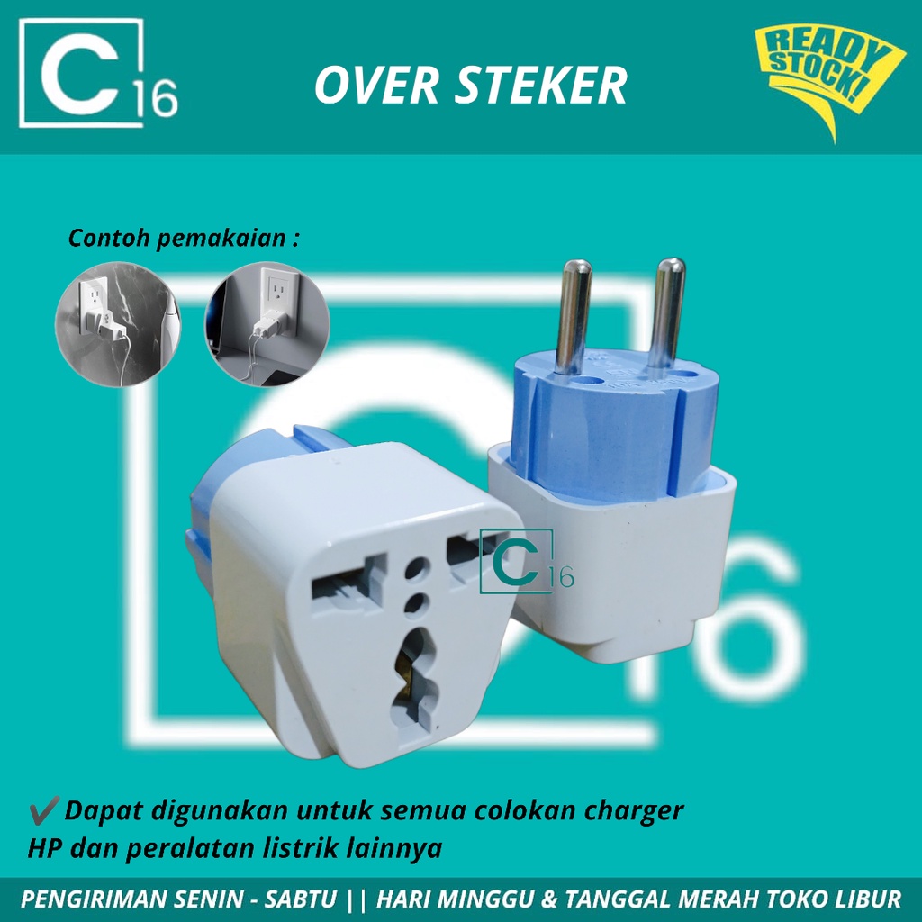 Jual Over Steker Adaptor Travel Universal Steker Adaptor Travel Kaki 3 ...