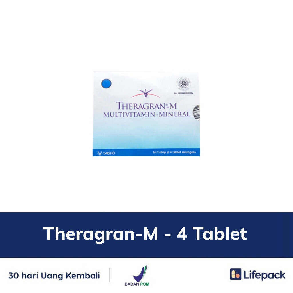 Jual Theragran-M - 4 Tablet - LIFEPACK | Shopee Indonesia