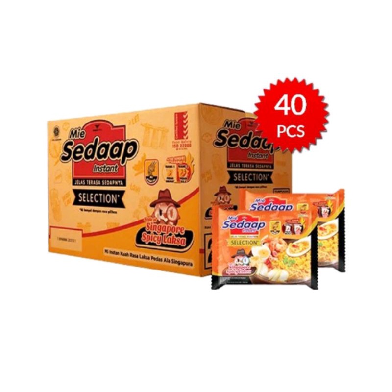 Jual 1 DUS - Sedap Sedaap Mie Instan Singapore Spicy Laksa Karton Isi ...