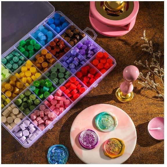 Jual Set Octagon Sealing Wax Beads (200pcs) | Shopee Indonesia