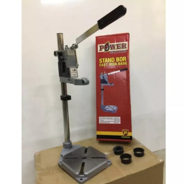 Jual POWER DUDUKAN STAND BOR TANGAN DRILL STAND IRON BASE TEBAL ...