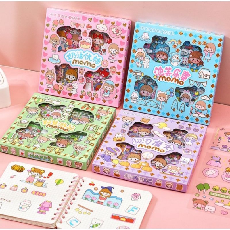 Jual Stiker 2D Momo Tempel Lucu Scrapbook Cute Anti Air Aesthetic ...