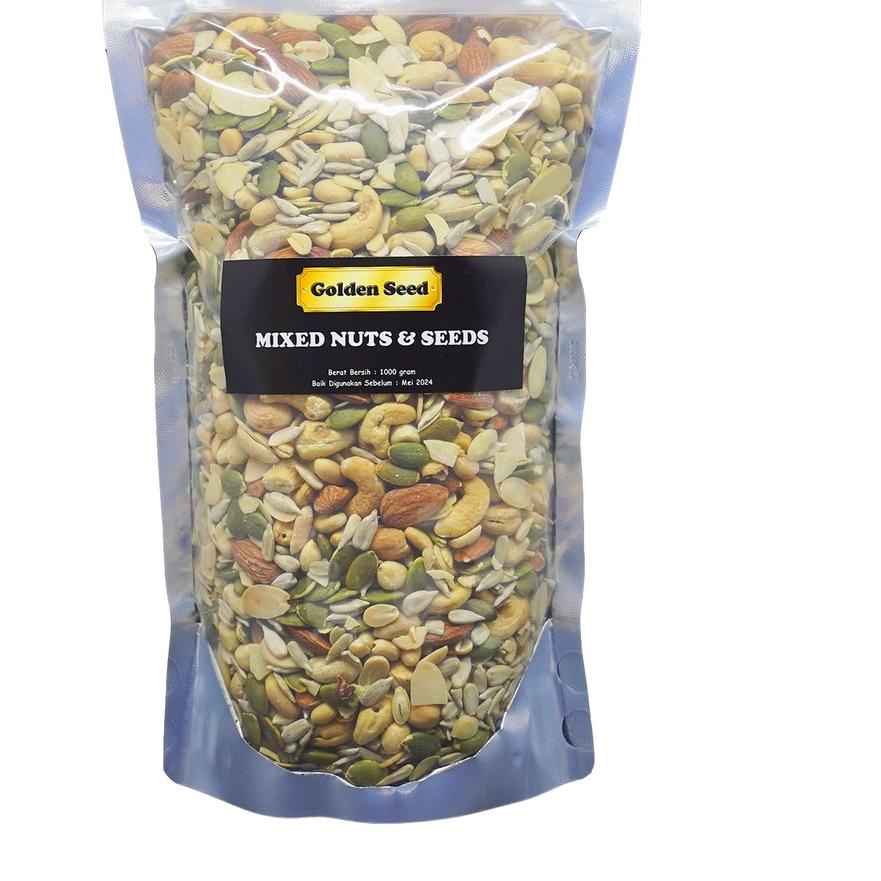 Jual MIXED NUTS & SEEDS 1 KG PREMIUM - TRAIL MIX NUT & SEED - MIXNUT ...