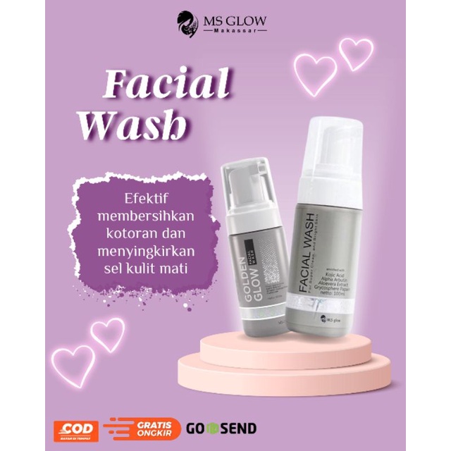 Jual FACIAL WASH MS GLOW - ms glow facial wash - sabun cuci muka ...