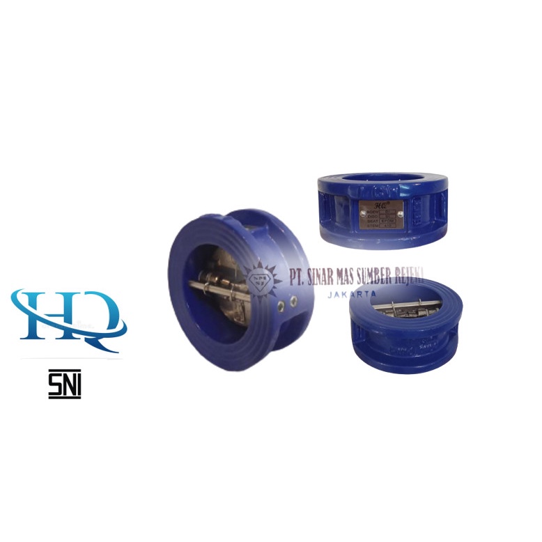 Jual Wafer Check Valve Cast Iron Merk HQ 8 inch | Shopee Indonesia