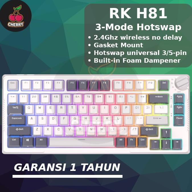 Jual Royal Kludge RK H81 RKH81 81 Keys Gasket Wireless Mechanical ...
