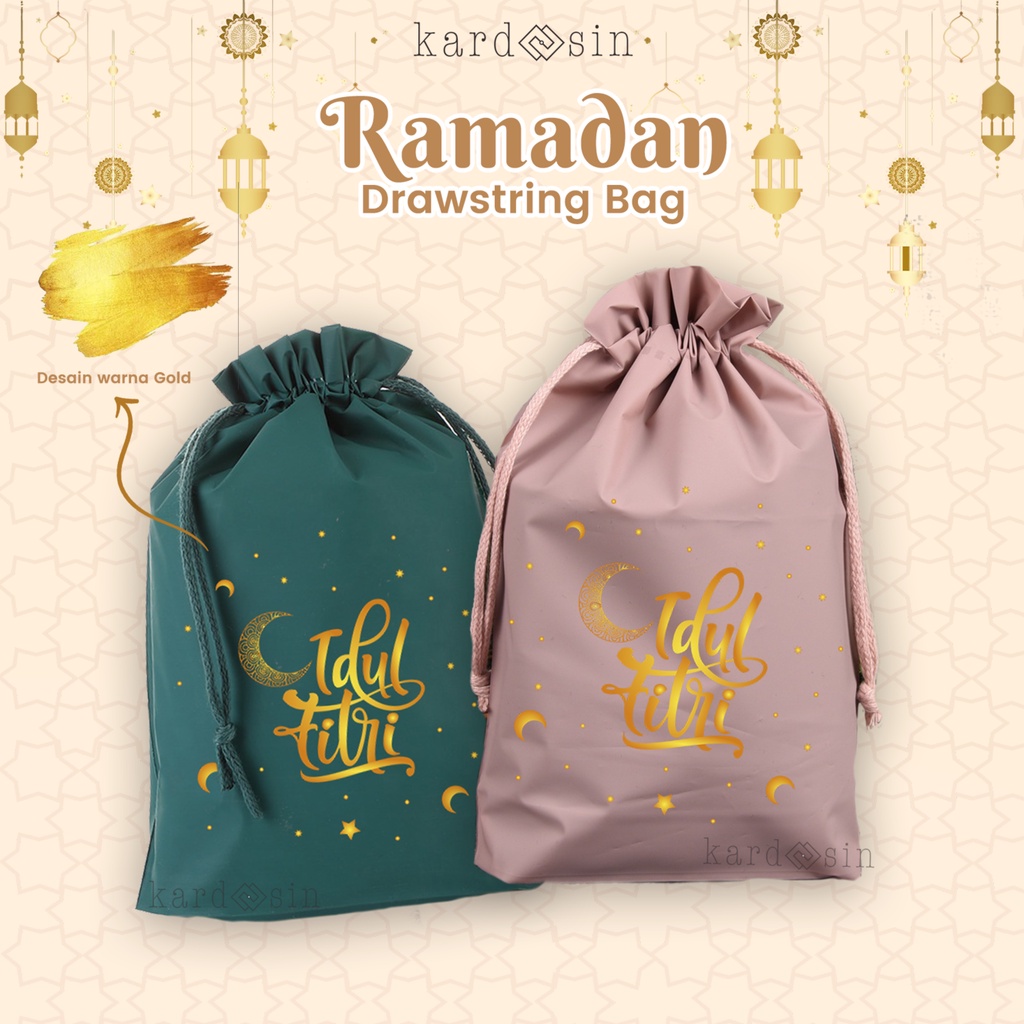 Jual RAMADHAN DRAWSTRING BAG KANTONG SERUT TALI POUCH DRAW STRING ...