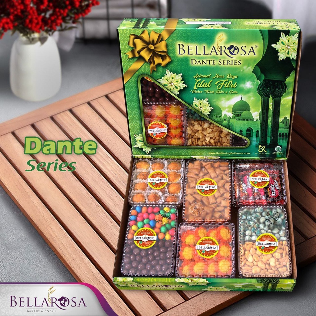 Jual KUE KERING SNACK LEBARAN 2024 PAKET DANTE SERIES BELLAROSA ...