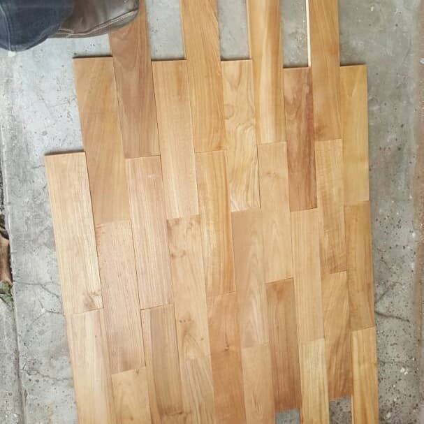 Jual Floor Lantai Kayu Parket Jati Grade A 1,2X5X20-30Cm Parquet ...