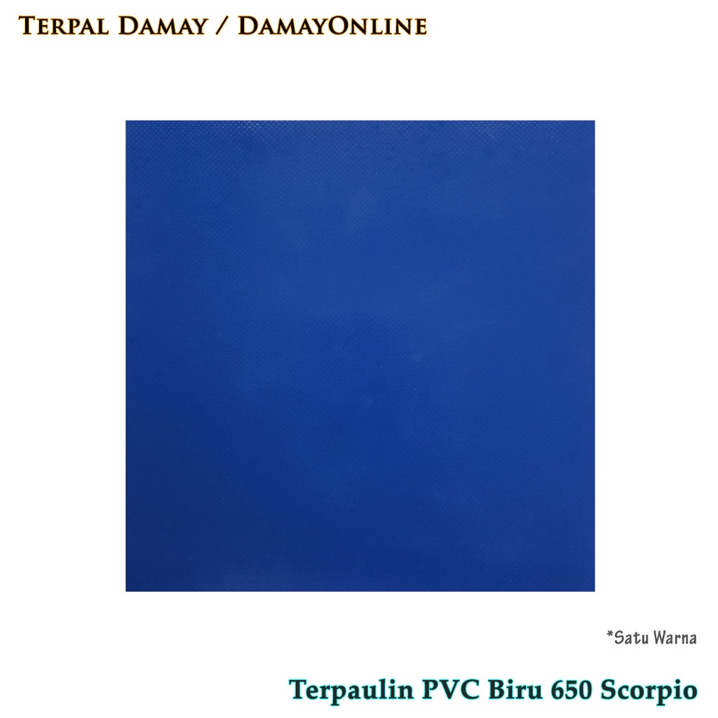 Jual Terpaulin PVC Jadi Biru 650gsm Scorpio ( Ukuran Bebas / M2 ...
