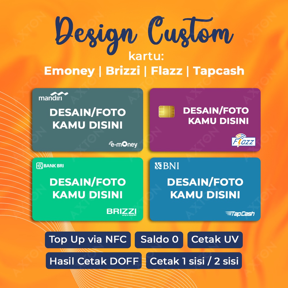 Jual CUSTOM PRINT UV KARTU E MONEY E TOLL E MONEY MANDIRI TAPCASH BNI ...