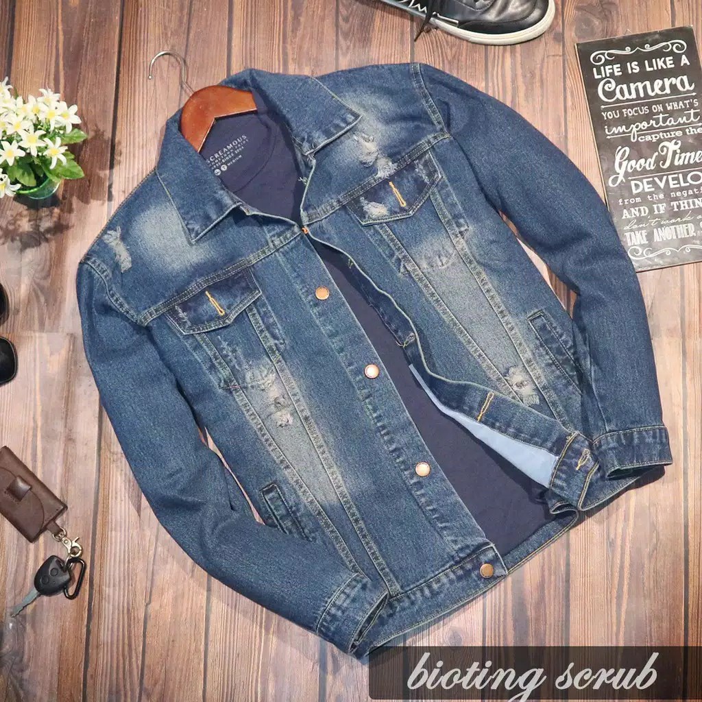 Jual SEVENTYONE - Jaket Jean Ripped Skinny Jeans Hijau Army Strecht ...