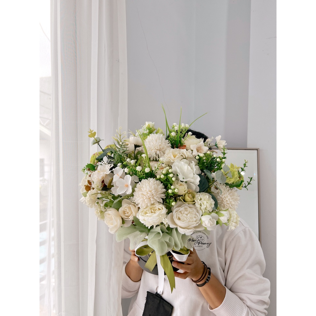 Jual DARCHILE FLOWER BOX - BOX BUNGA BLOOM BOX HADIAH ANNIVERSARY KADO ...