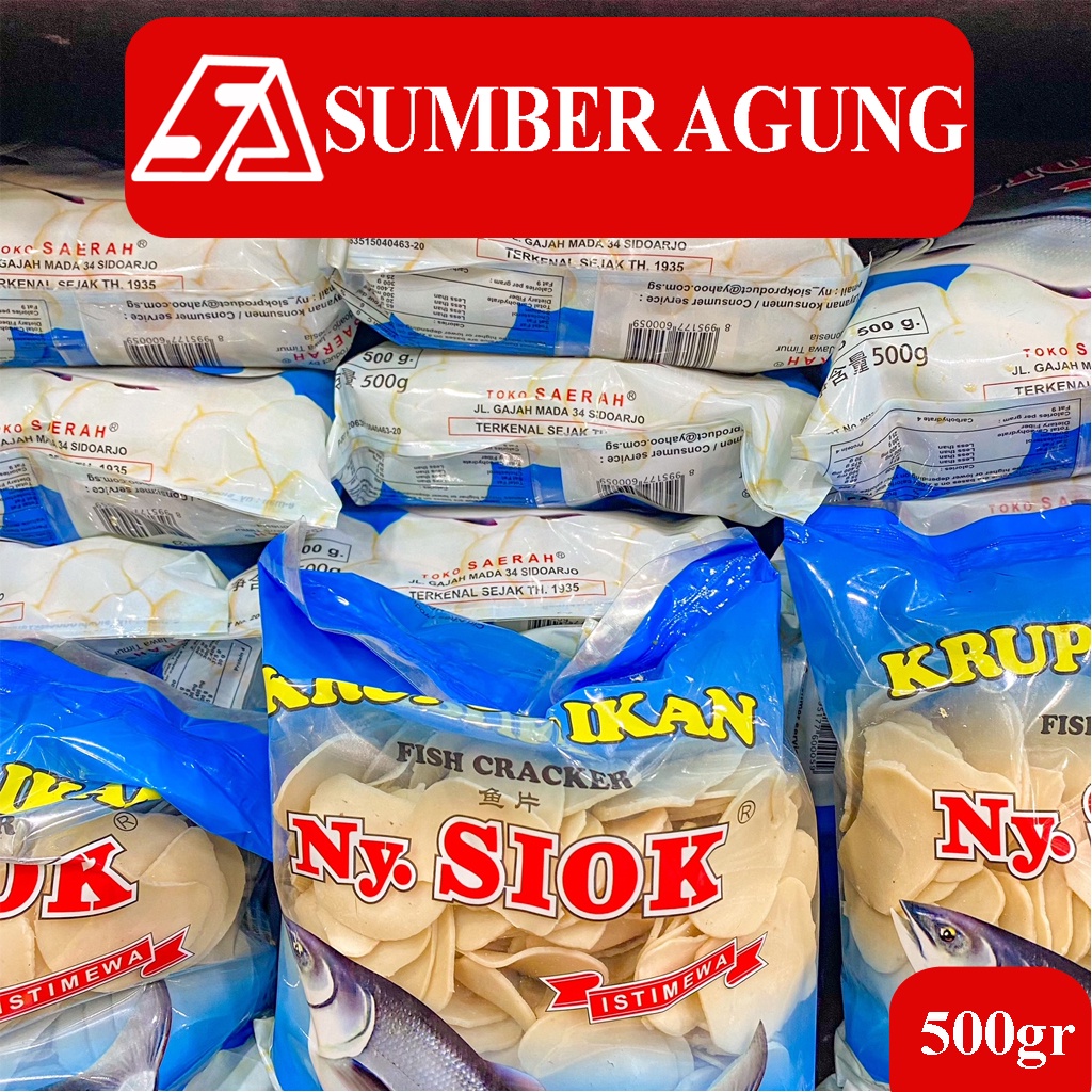 Jual Krupuk/ Kerupuk Ikan Nyonya / Ny. Siok 500gr | Shopee Indonesia