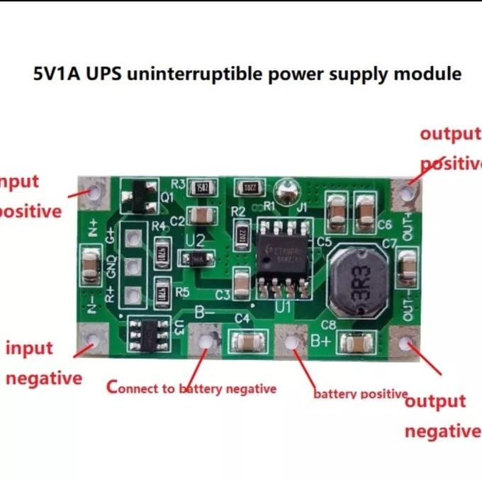 Jual modul ups 5v dengan baterai 18650 / power supply emergency mati lampu muri33l Ayo Beli ...