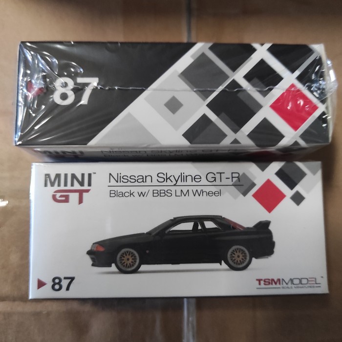 Jual MINI GT 87 NISSAN SKYLINE GTR R32 BLACK W/ BBS LM WHEEL TERBARU ...