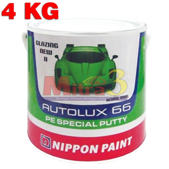 Jual Open DS] Dempul AUTOLUX 66 PE Putty 4KG / Dempul Besi Kayu Fiber ...