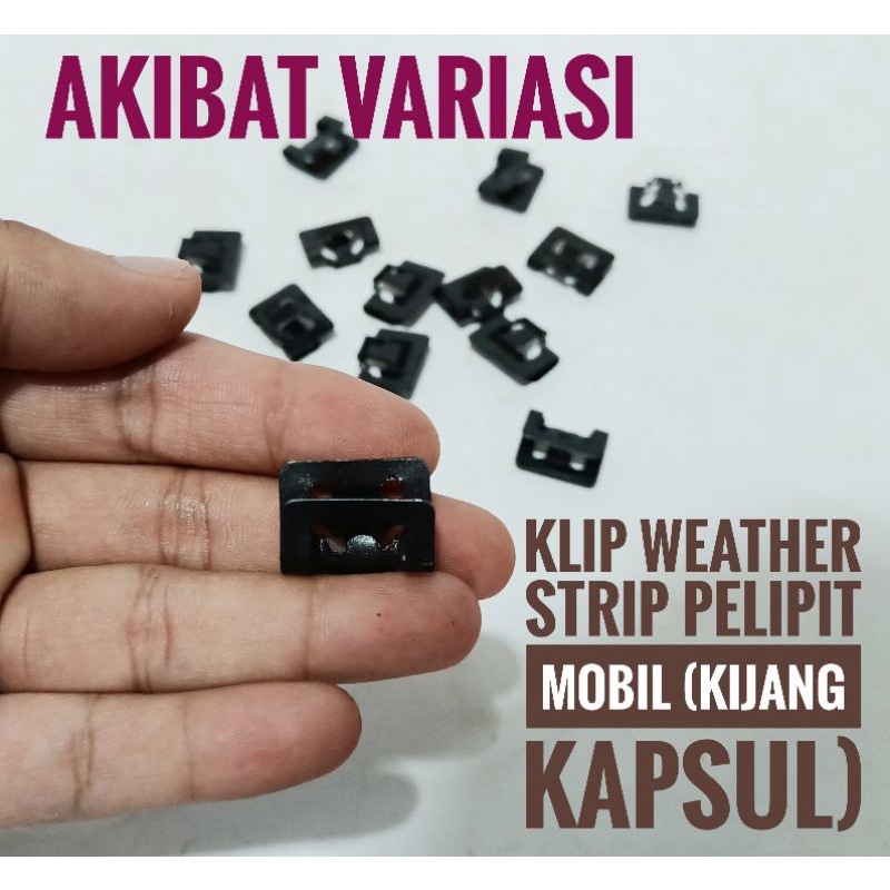 Jual 10 Pcs Klip Weather Strip Pelipit Mobil Kijang Kapsul Besi Kancing ...