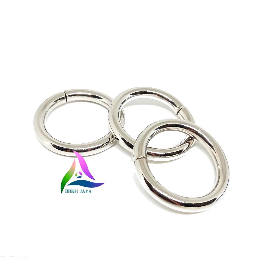 Jual RING O BULAT BESI UKURAN 2.5 CM TEBAL NIKEL | Shopee Indonesia