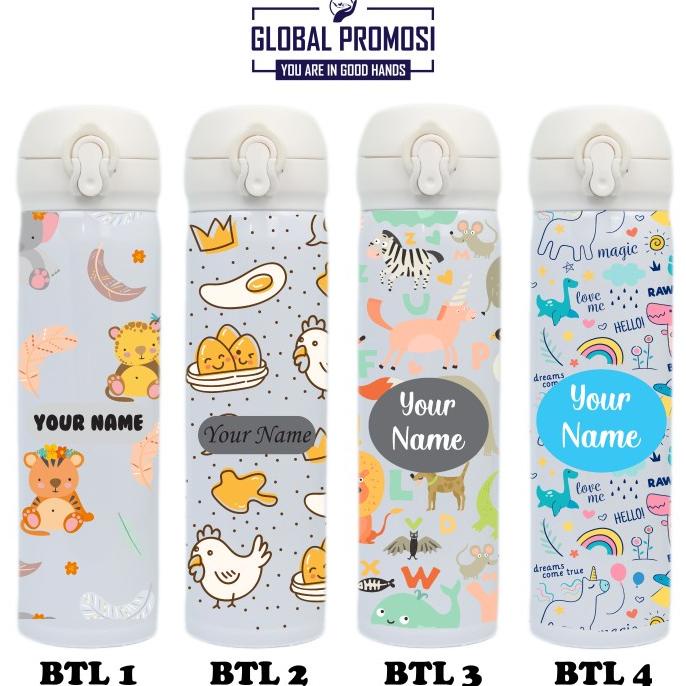 Jual Botol Minum Termos Anak Gambar Kids Tahan Panas Dingin Murah ...