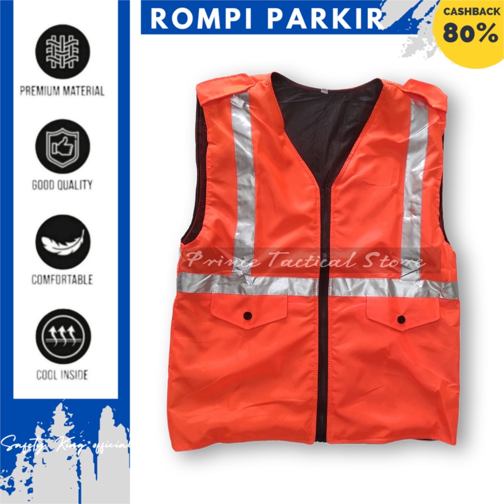 Jual rompi parkir / rompi proyek / rompi safety | Shopee Indonesia
