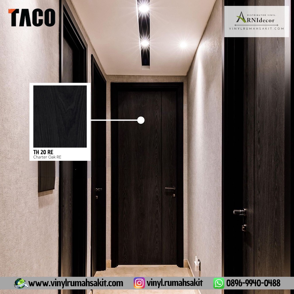 Jual HPL TACO Type TH 20 RE - Charter Oak RE Woodgrain Tekstur [NON ...
