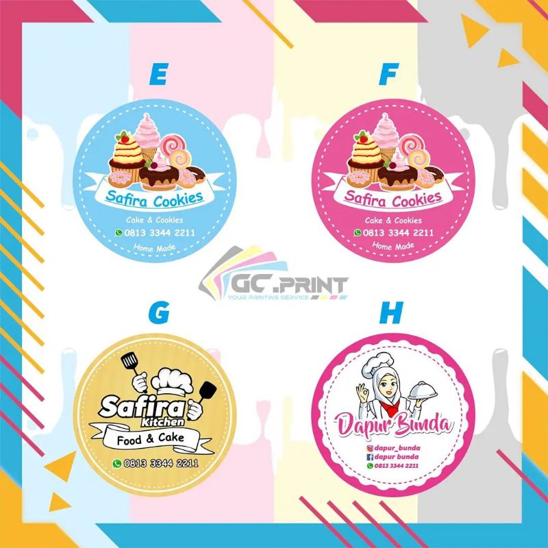 Jual stiker label sticker label makanan | Shopee Indonesia