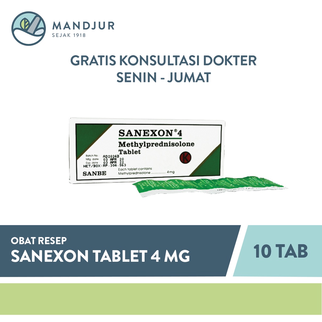 Jual Sanexon 4 Mg Strip 10 Tablet | Shopee Indonesia