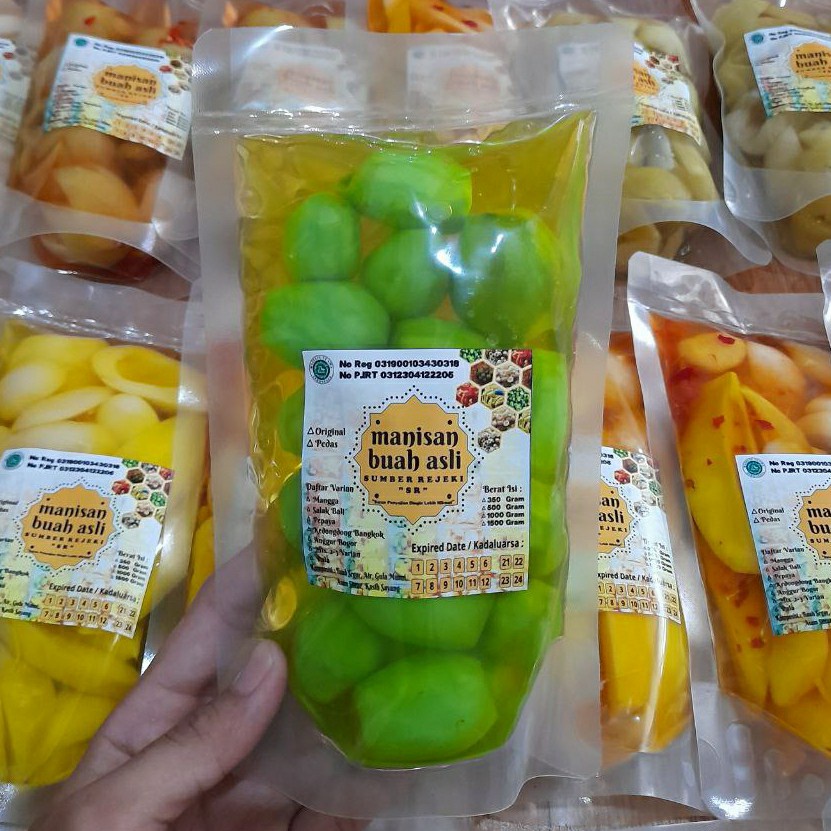 Jual Manisan Buah Kedondong Bangkok Basah Original / Pedas Segar Gula ...