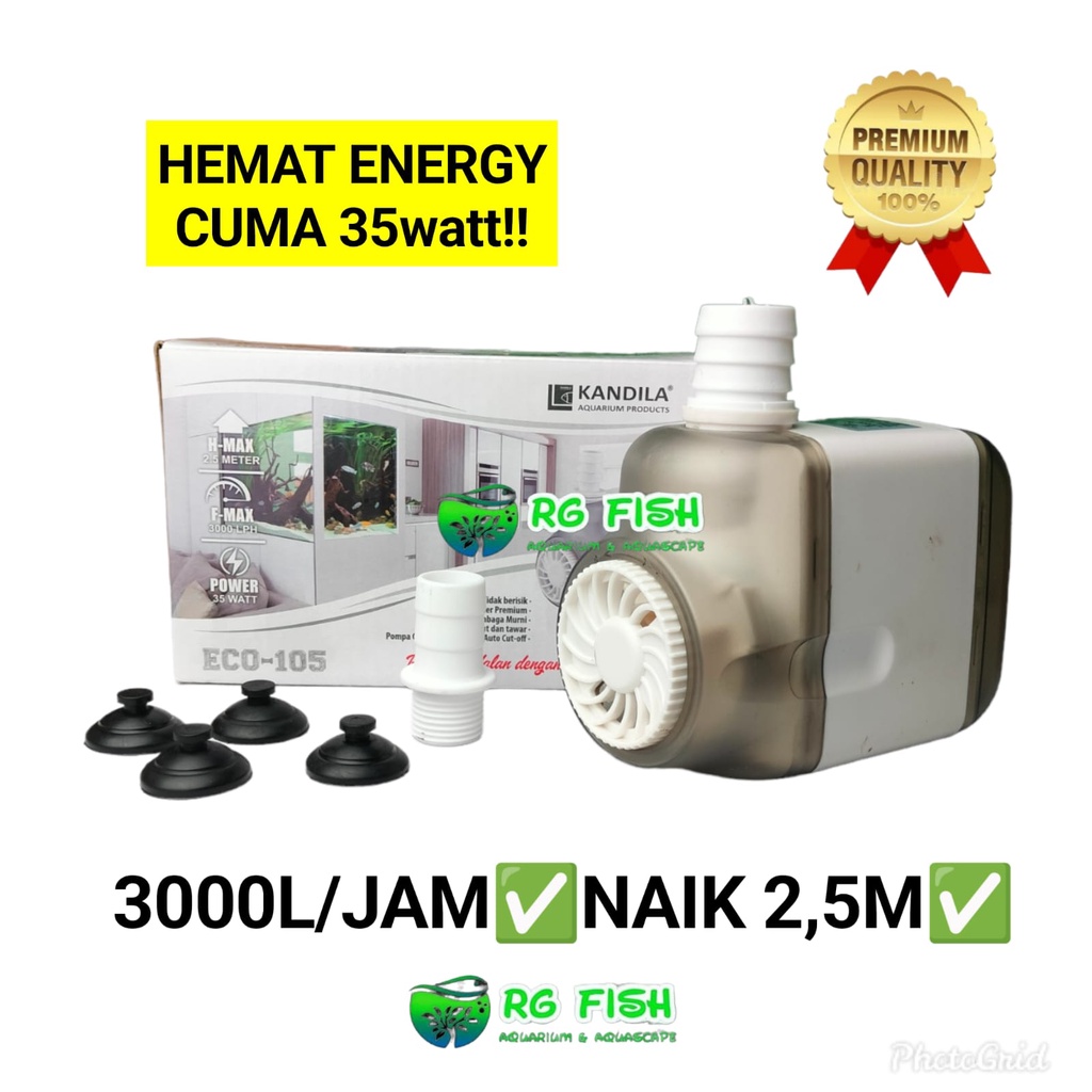 Jual Pompa celup akuarium dan kolam kandila ECO 105 Murah | Shopee Indonesia