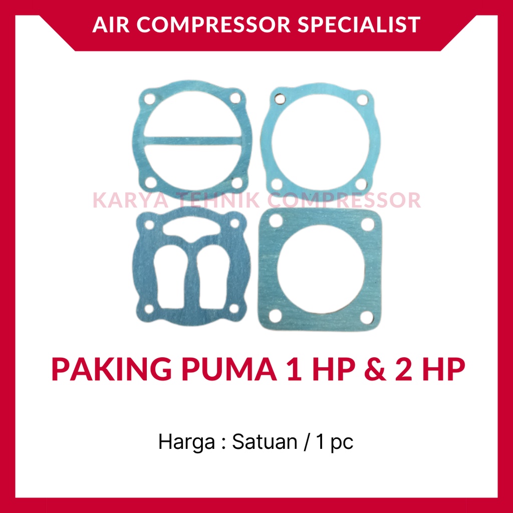 Jual Paking / Packing / Gasket Kompresor Udara PUMA 1 HP & 2 HP ...
