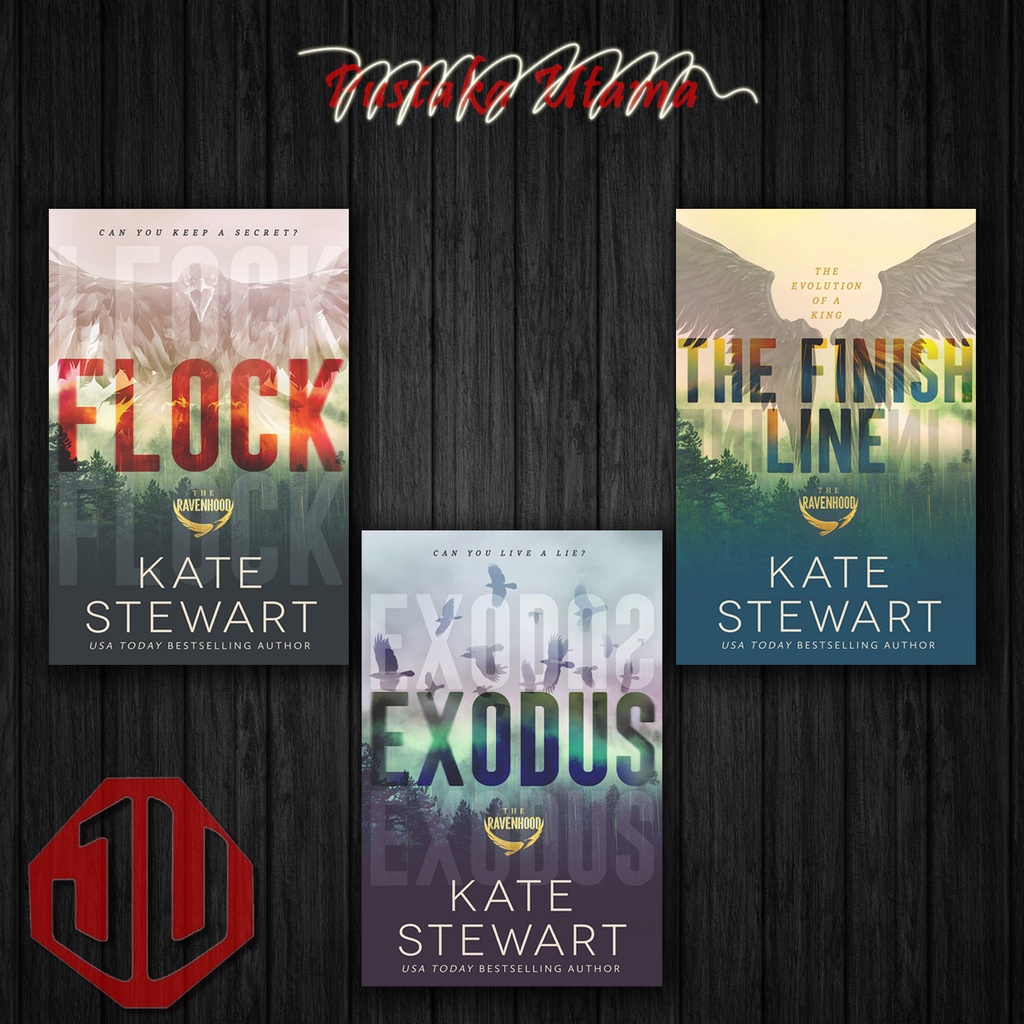 Jual Flock, Exodus, The Finish Line (The Ravenhood) series By Kate ...