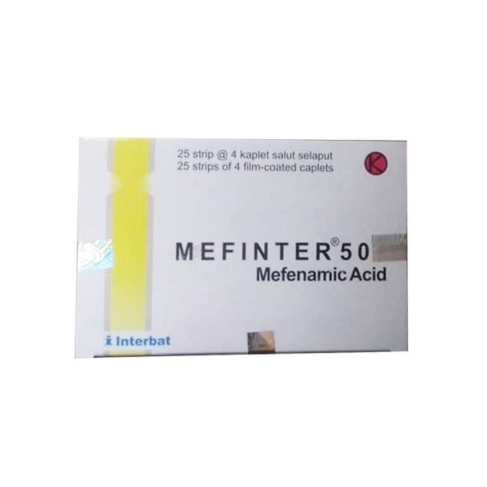 Jual MEFINTER 500MG 1 STRIP ISI 4 TABLET / MEFENAMIC ACID / ASAM ...