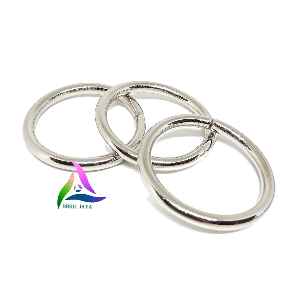 Jual RING O BULAT BESI UKURAN 5 CM TEBAL NIKEL | Shopee Indonesia