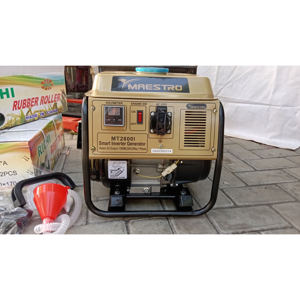 Jual Genset Mini Smart Inverter Maestro mt2800i Portable 1500 watt ...