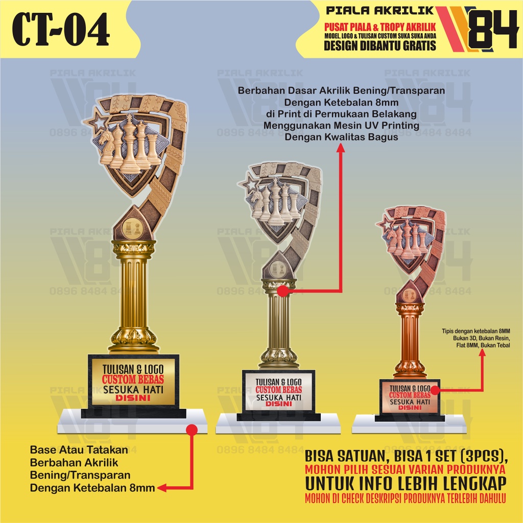 Jual PIALA CATUR, PIALA CHESS, PIALA CHES, TROPHY CATUR, TROPHY CHESS ...