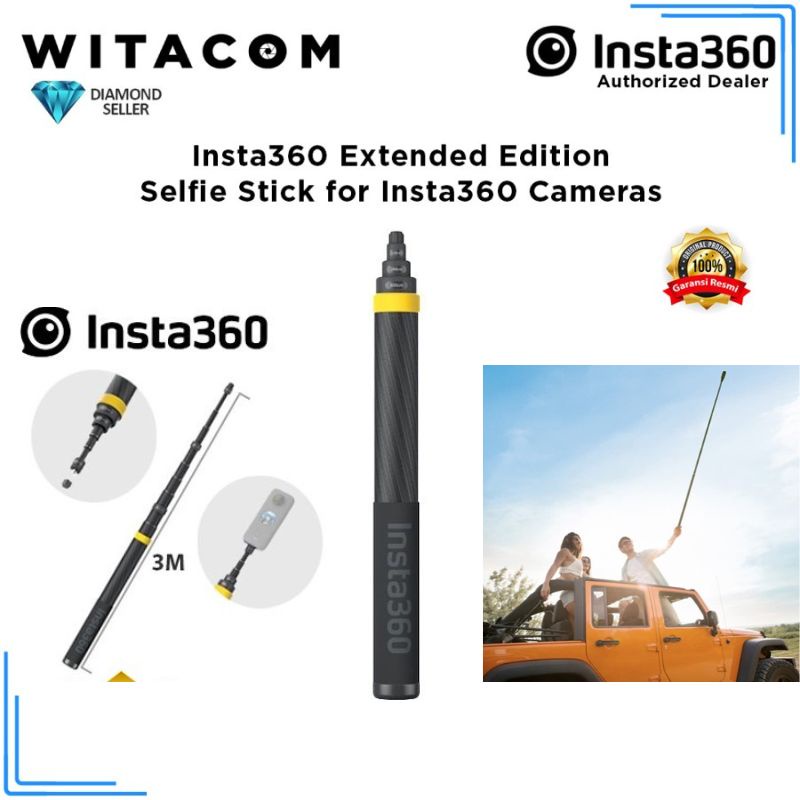 Jual Insta360 Extended Edition 3M Selfie Stick New Version Insta 360 ...