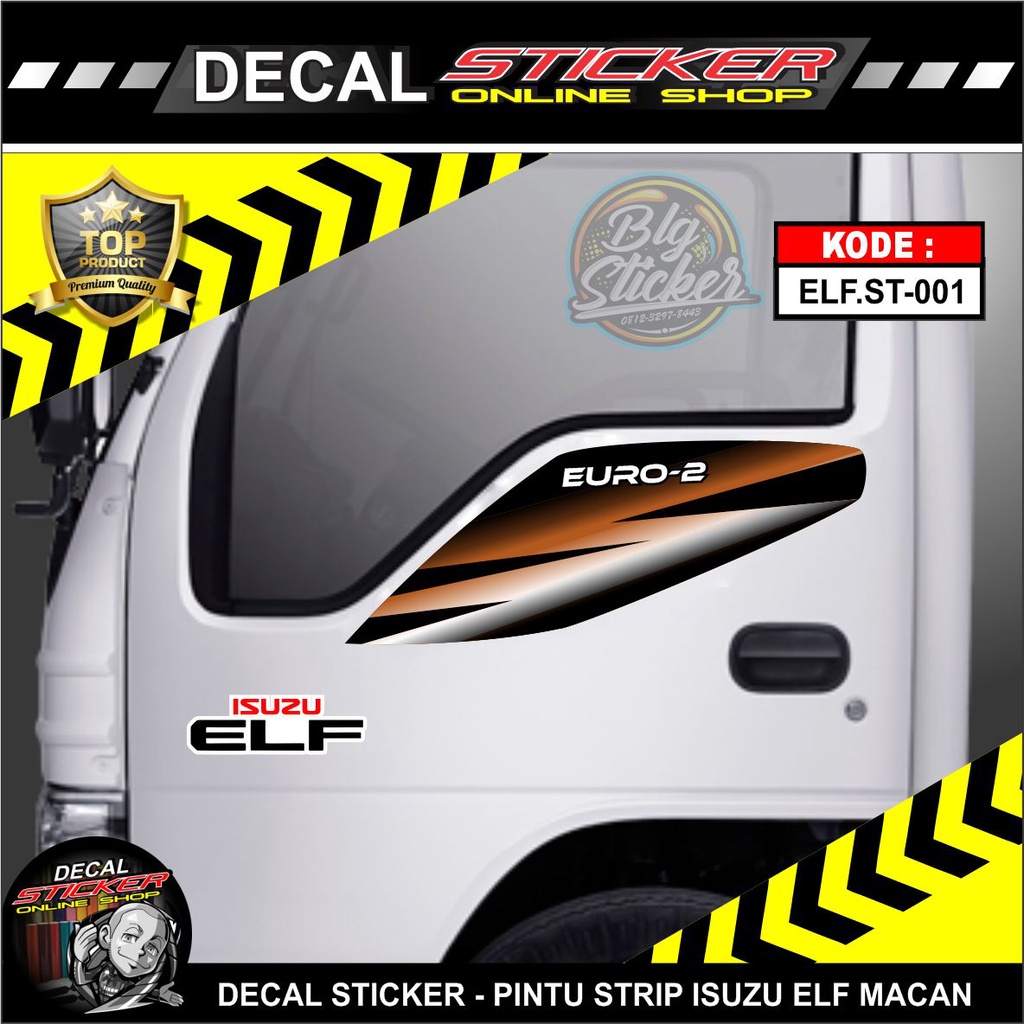 Jual STIKER PINTU ISUZU ELF MACAN DECAL STICKER STRIP BAWAH KACA ...
