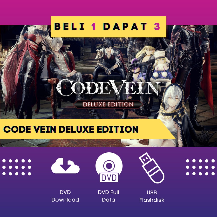 Jual CODE VEIN - Deluxe Edition | Game PC Original | DATA ONLY | Shopee Indonesia