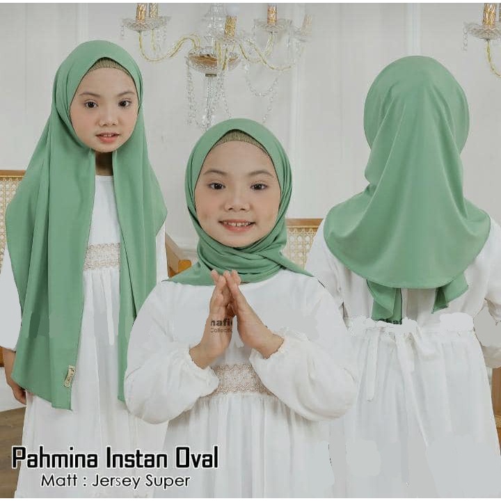 Jual PASHMINA ANAK INSTAN OVAL JERSEY / JILBAB PASTAN OUVAL | Shopee ...