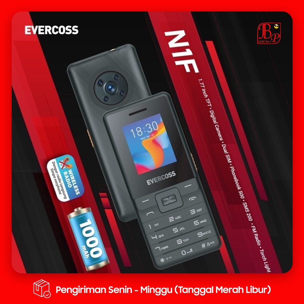 Jual EVERCOSS N1F DUAL SIM GARANSI RESMI 1 TAHUN | Shopee Indonesia