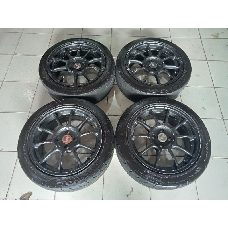 Jual velg second zero hsr ring 16+ban bonus lebar 7 et 40 pcd 4x100 | Shopee Indonesia