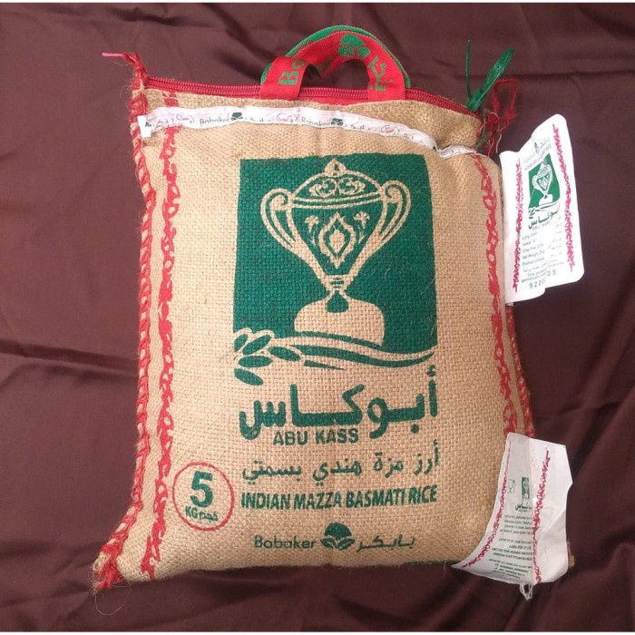 Jual ABU KASS Basmati rice / beras 5kg | Shopee Indonesia