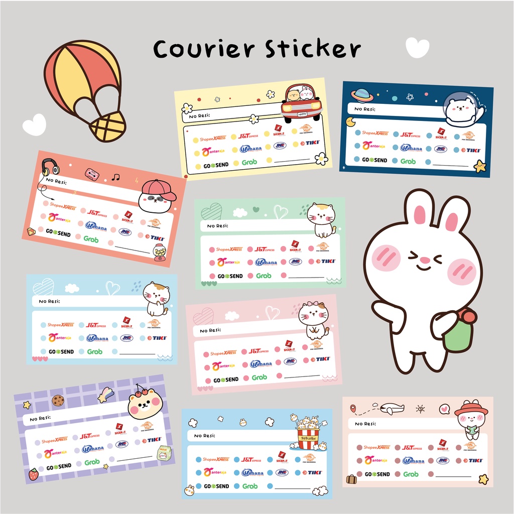 Jual Sticker Pengiriman Sticker Resi Aesthetic Sticker Online Cute ...