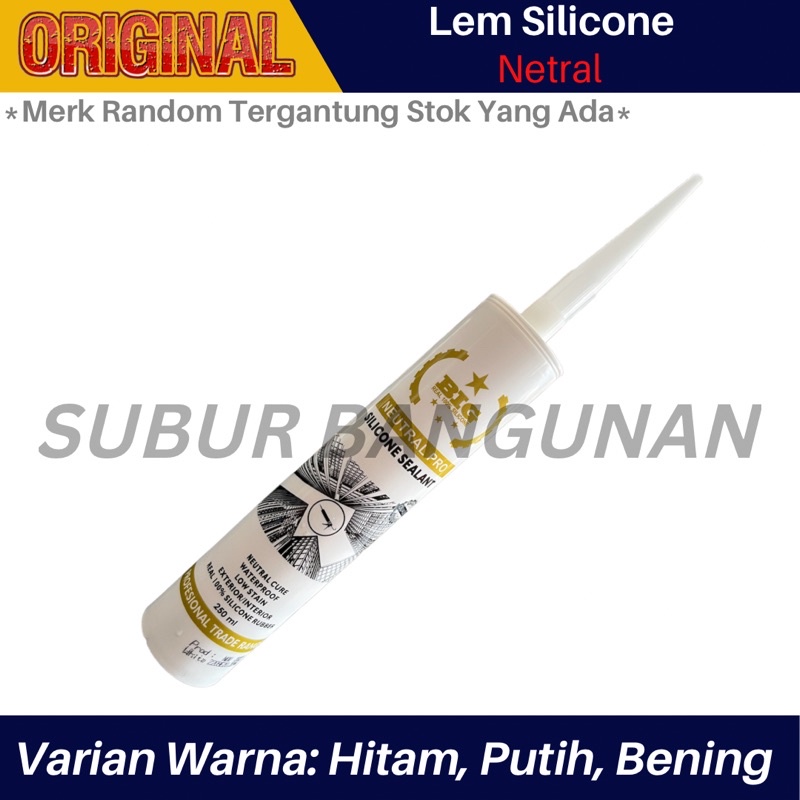 Jual Lem Kaca Silikon Sealant Silicone Netral Neutral Interior ...