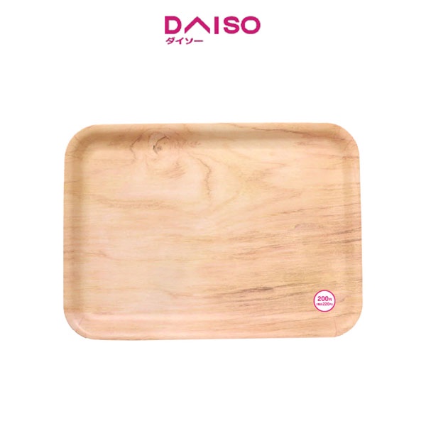 Jual Daiso Non-slip PP tray (wood grain) | Shopee Indonesia